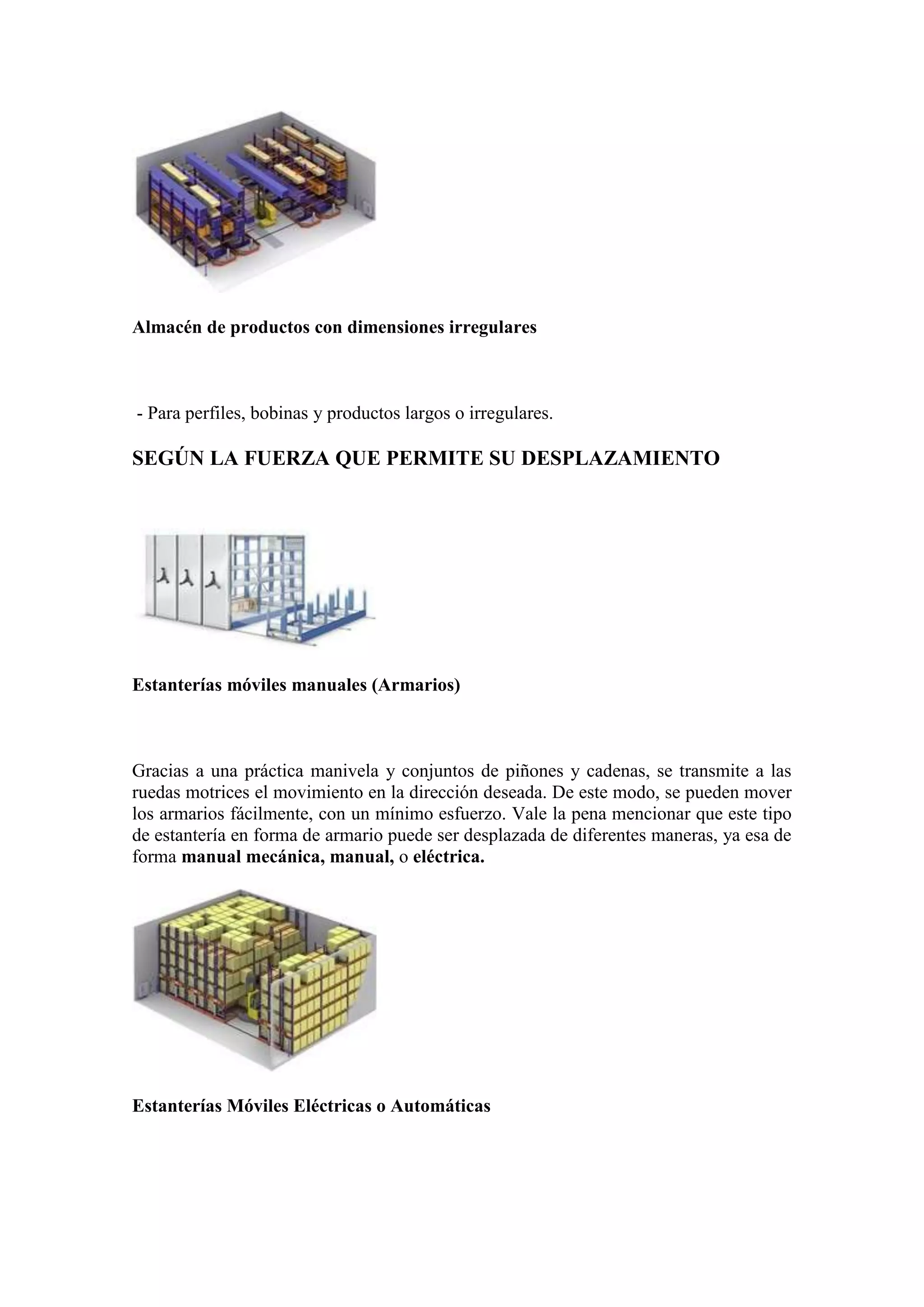Sistema de almacenamiento móvil arias yossein | PDF