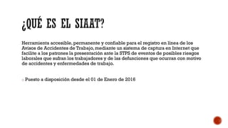 Aviso de Accidentes STPS SIAAT | PDF
