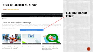 Aviso de Accidentes STPS SIAAT | PDF