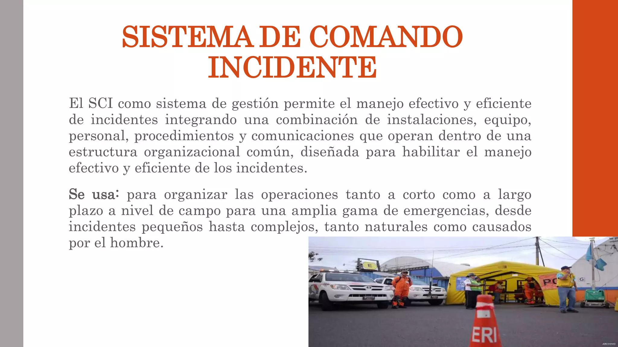 Sistema de comando de incidentes | PPTX