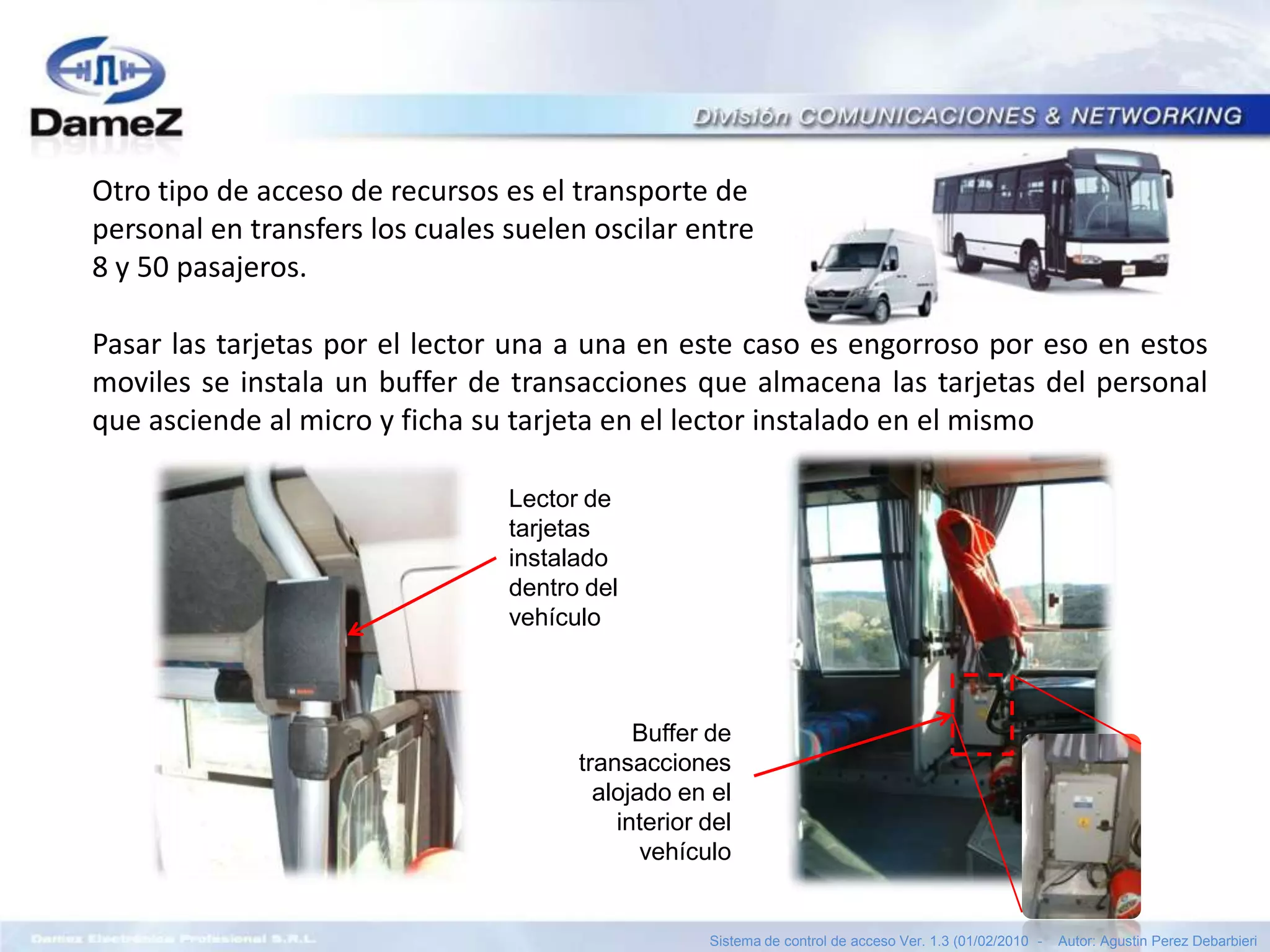 Sistema De Control De Acceso Al Yacimiento | PPT