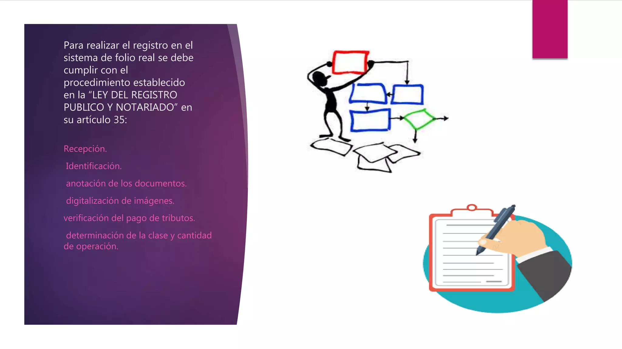 Sistema de folio real derecho registral | PPTX