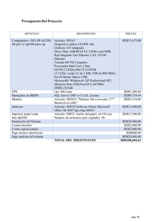 Sistema de inventario y servicios | PDF