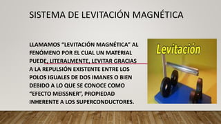 Motores De levitación magnética para exposición | PPTX