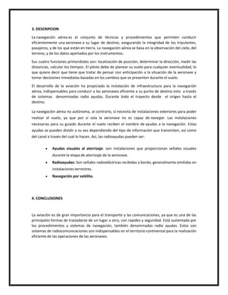 Sistema de Navegación Aérea | DOCX