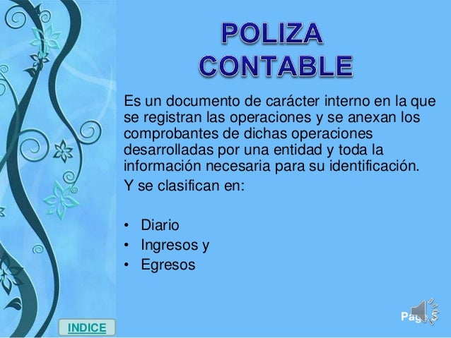 Sistema de pólizas.