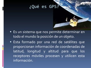 Sistema de posicionamiento global (gps) 2003 | PPT