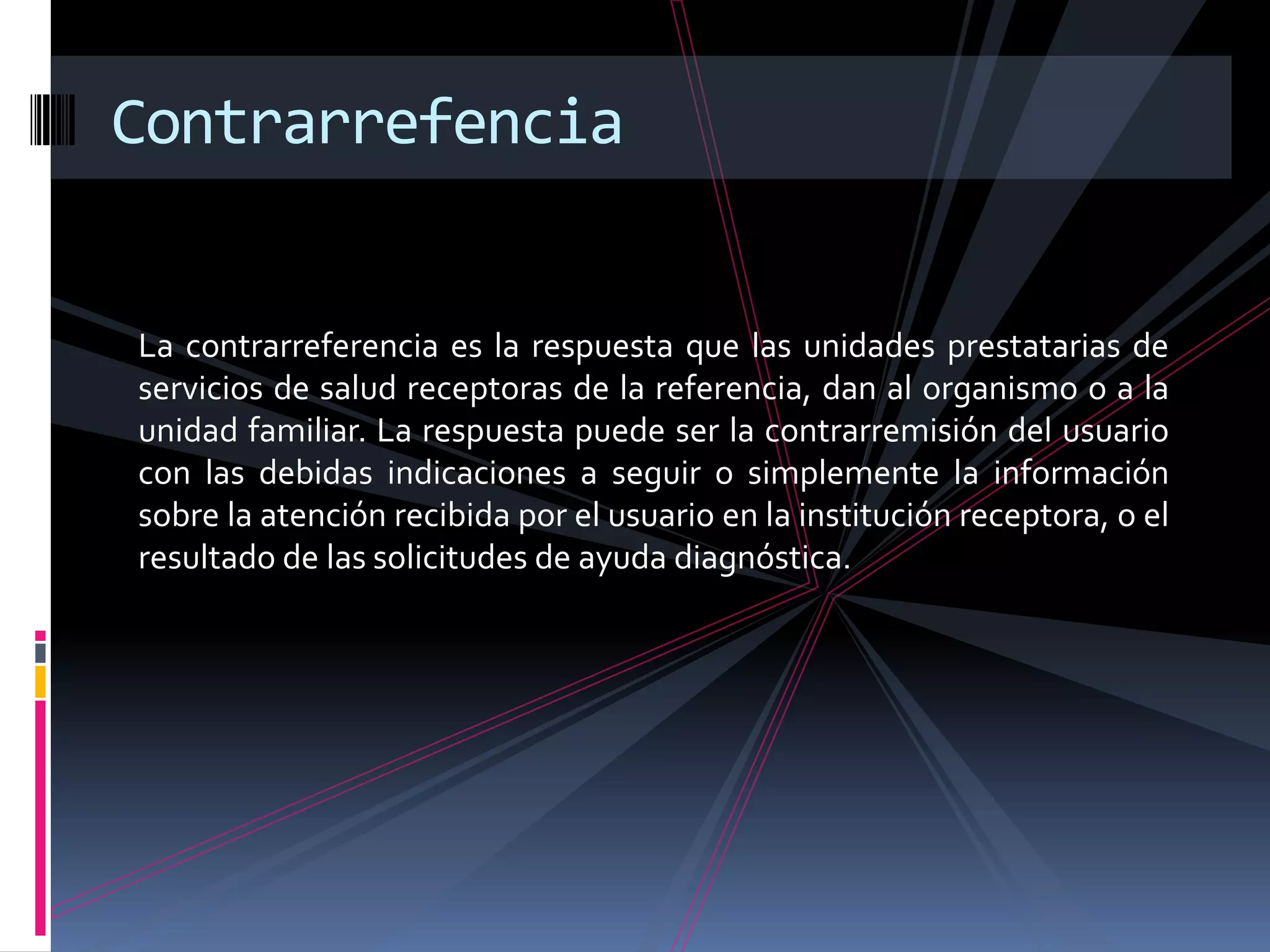 Sistema de refencia y contraferencia | PPTX