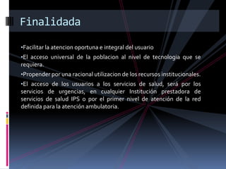 Sistema de refencia y contraferencia | PPTX