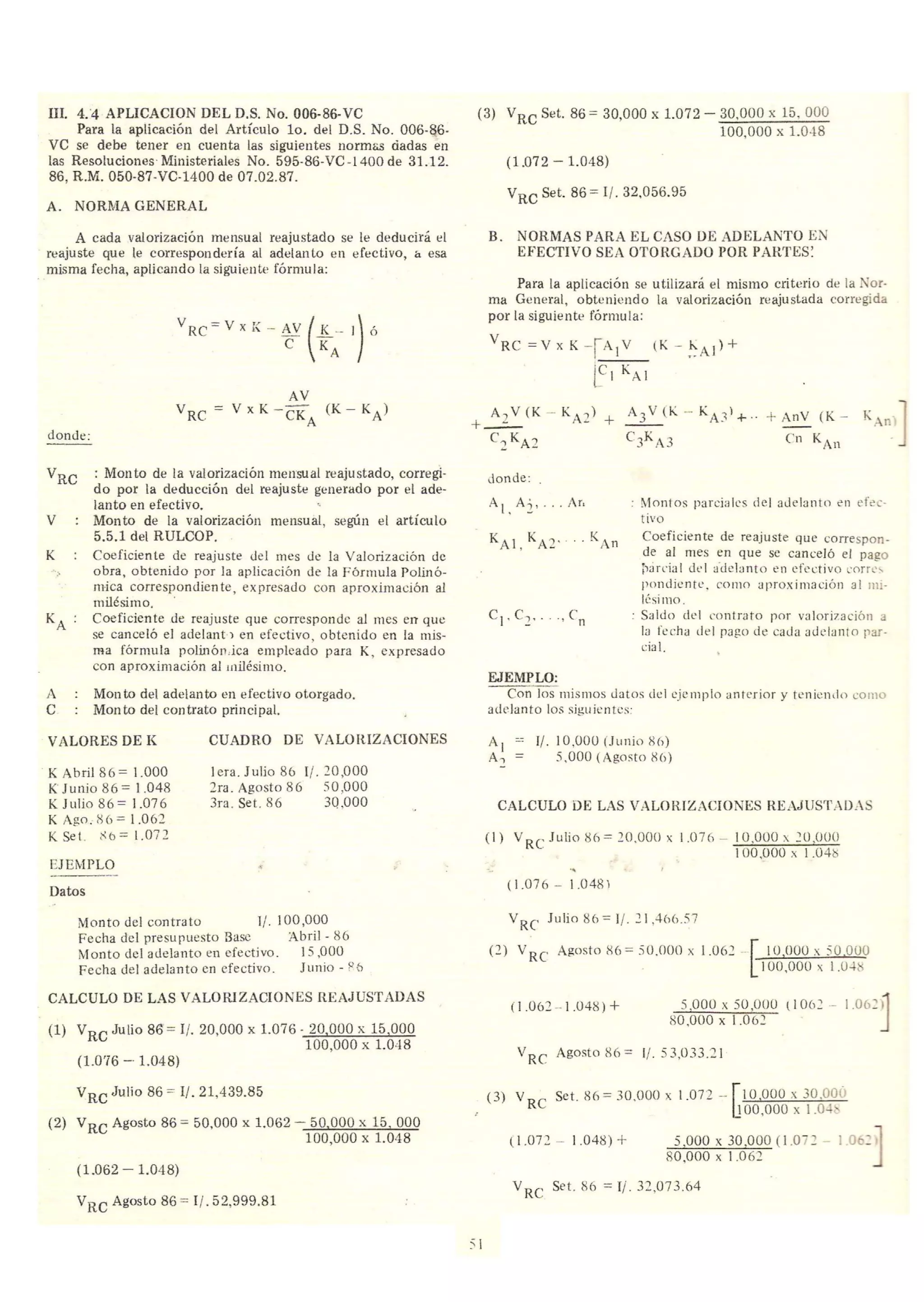 SISTEMA DE REAJUSTES DE PRECIOS POR FÓRMULAS POLINÓMICAS EN LA ...