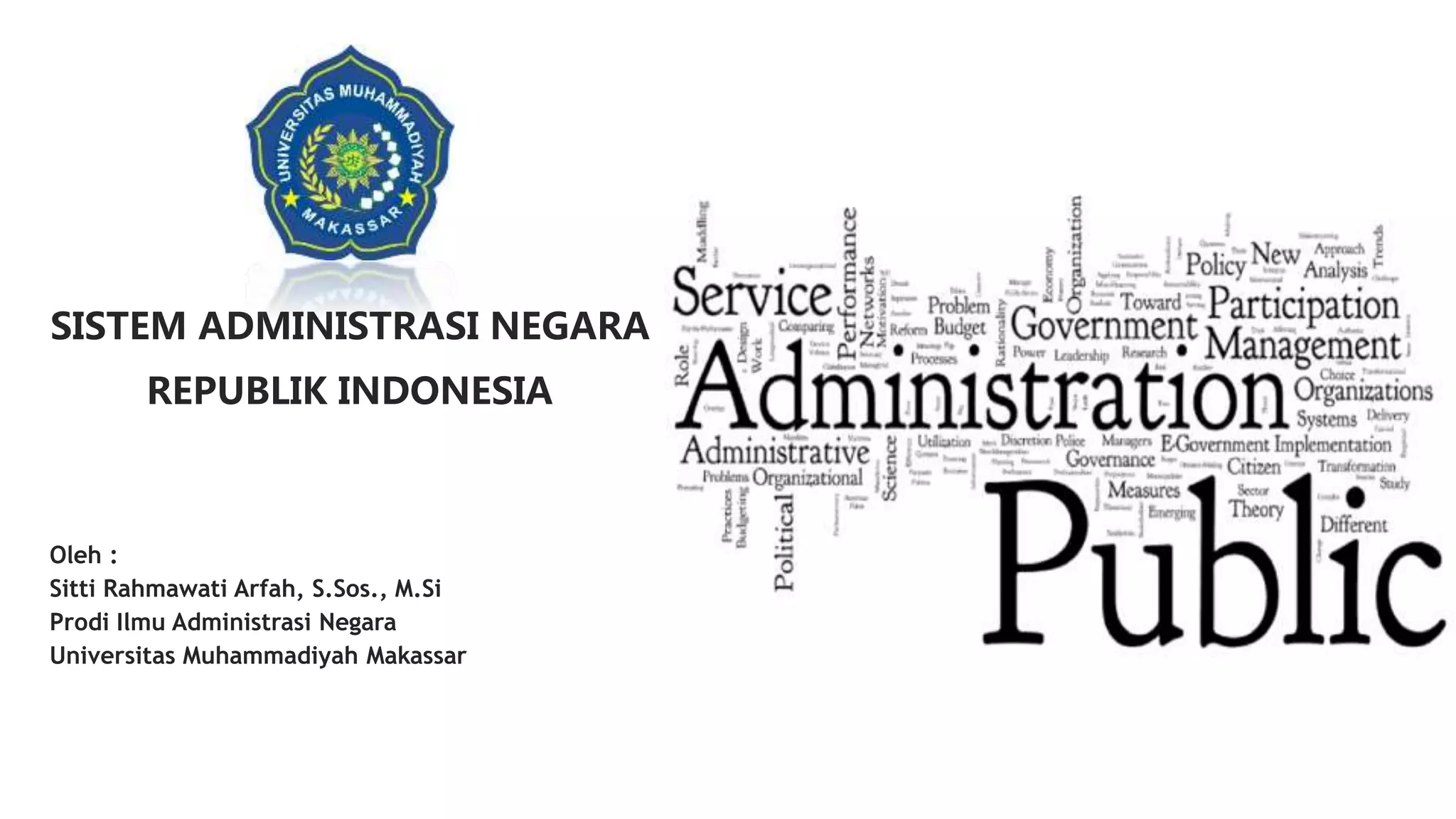 Sistem Administrasi Negara Republik Indonesia | PPTX