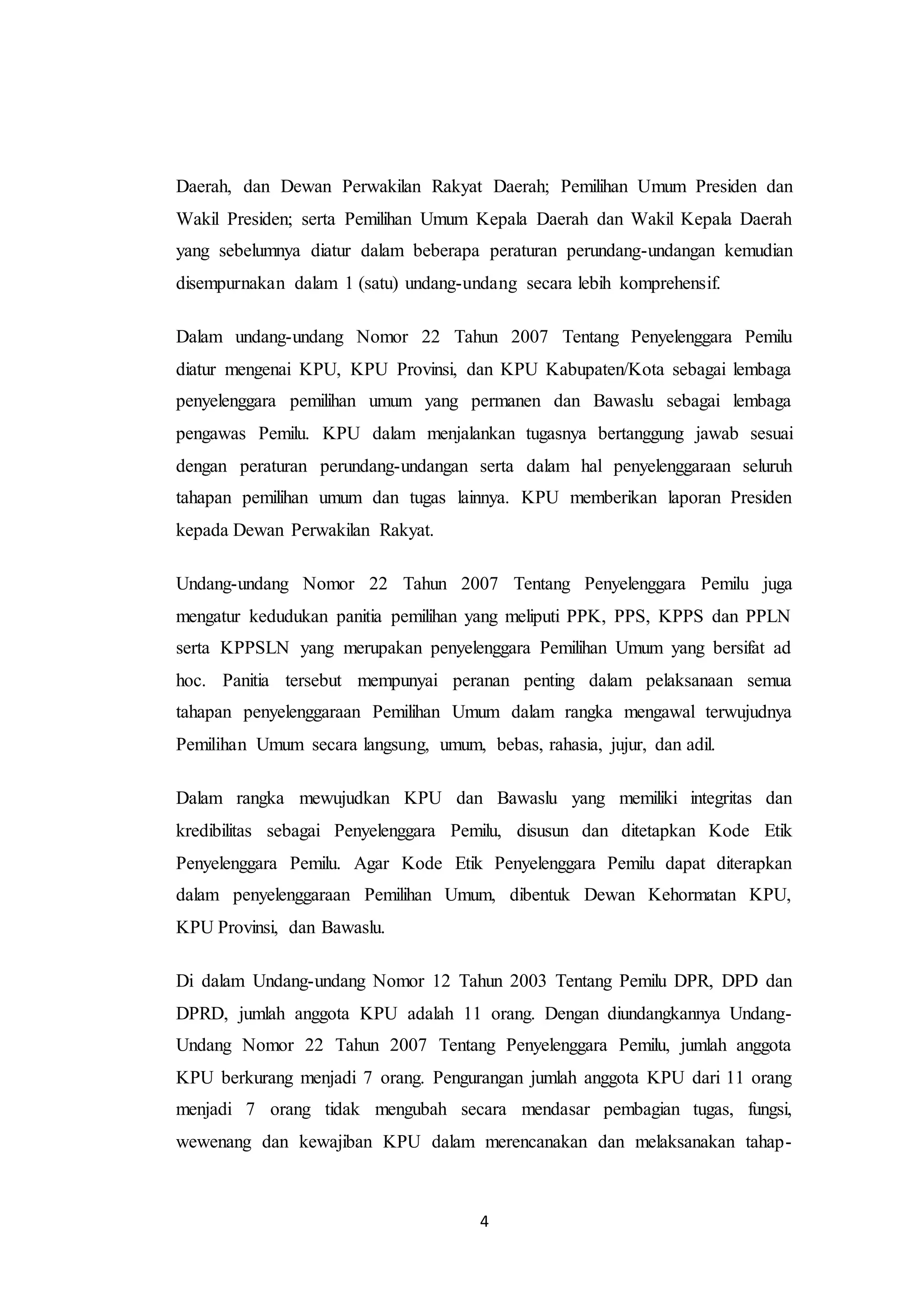 Sistem administrasi negara (kpu) | PDF