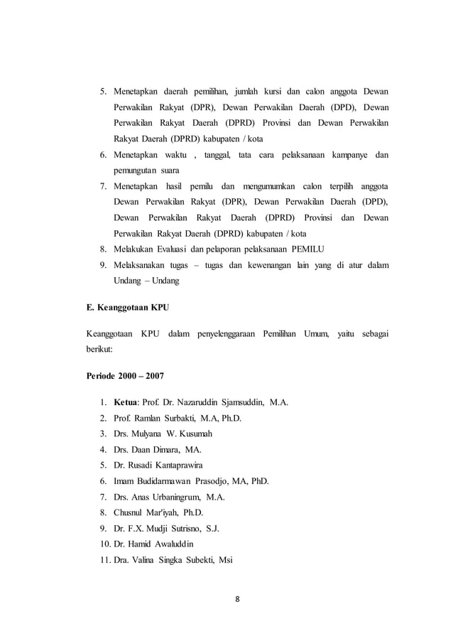Sistem administrasi negara (kpu) | PDF