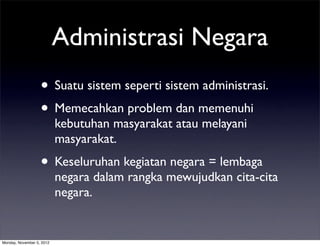 Sistem administrasi negara ri | PDF