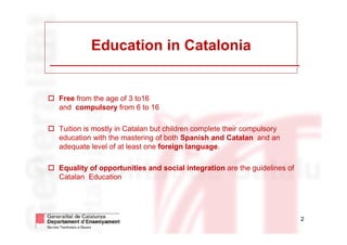 Sistema Educatiu Catalunya | PPT
