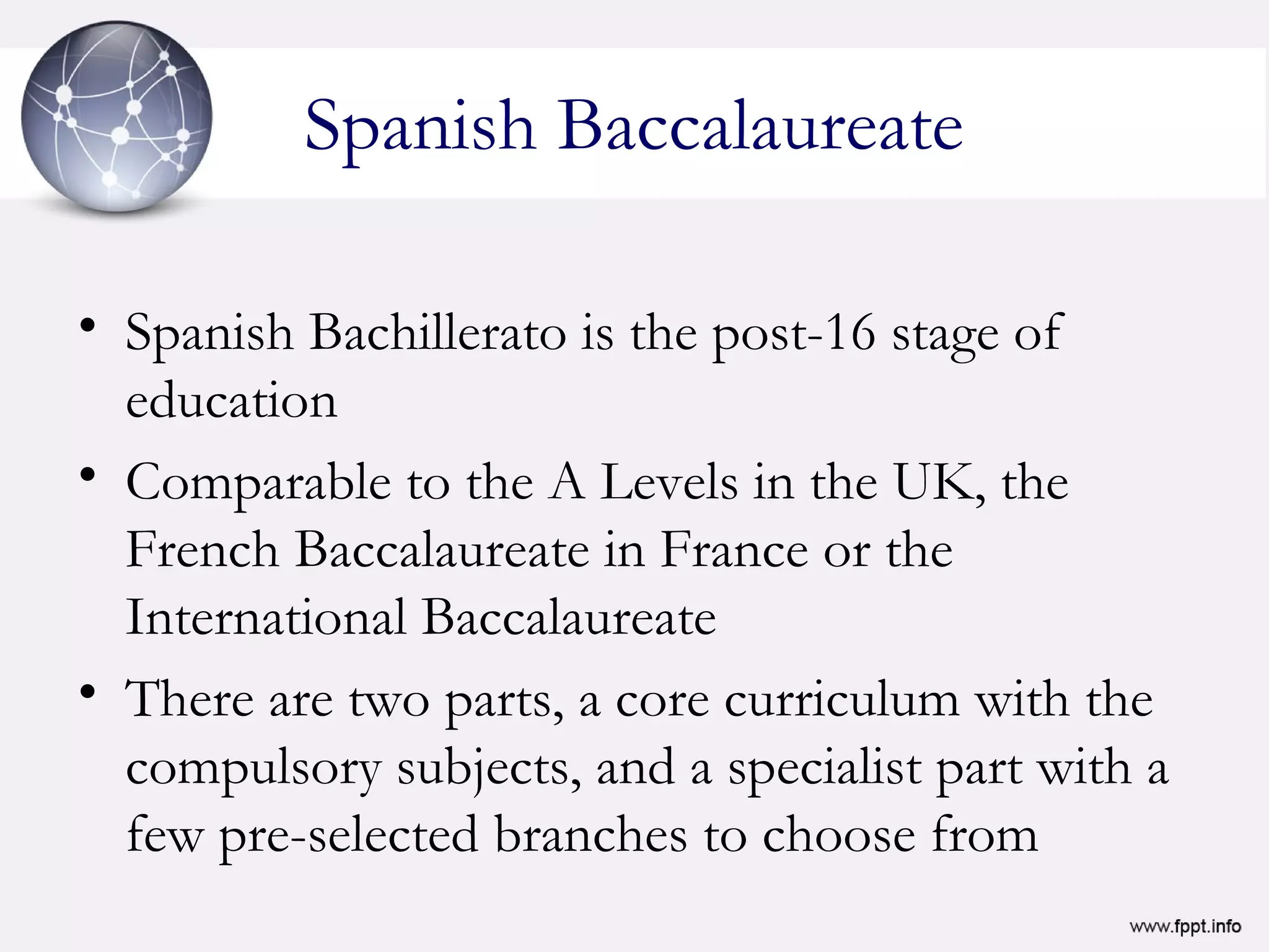 Sistema educativo español | PPT