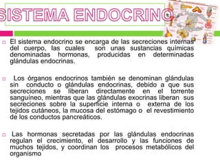 Sistema endocrino | PPTX