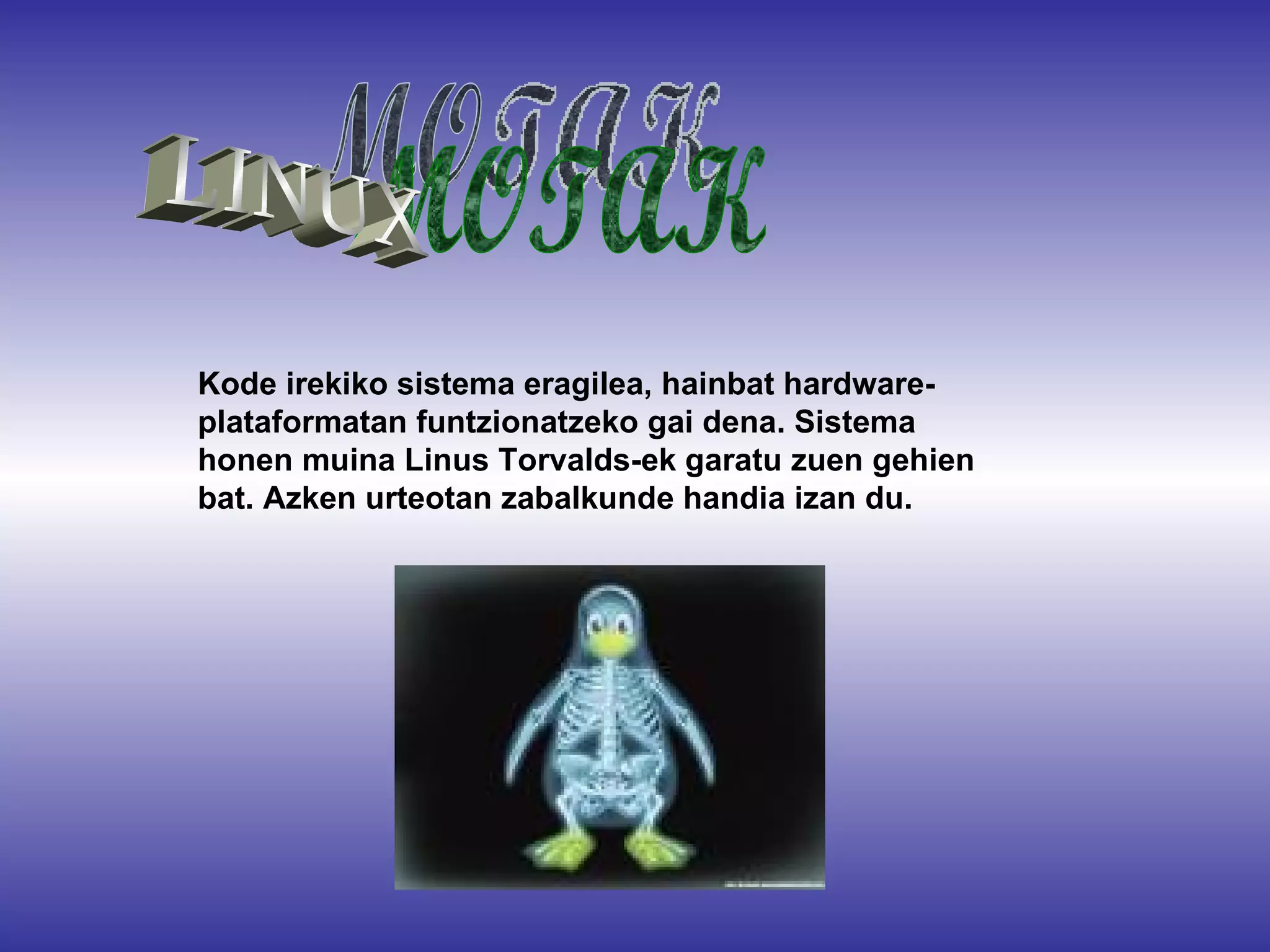 Sistema eragileak | PPT