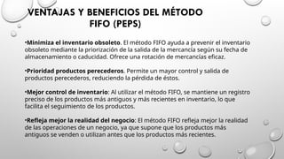 SISTEMA FIFO Y FEFO EN ALMACEN LABORATORIO .pptx