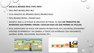 SISTEMA FIFO Y FEFO EN ALMACEN LABORATORIO .pptx