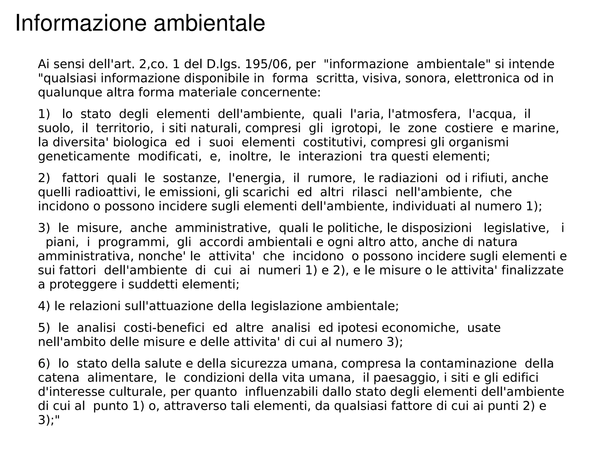 Sistema Informativo Ambientale | PDF