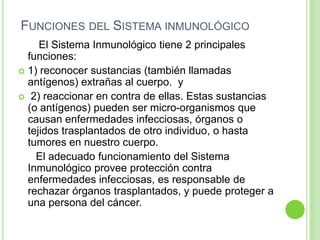 Función Del Sistema Inmunológico