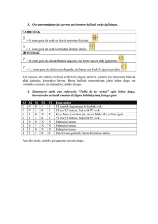 Sistema konbinatzional baten ebazpena | PDF