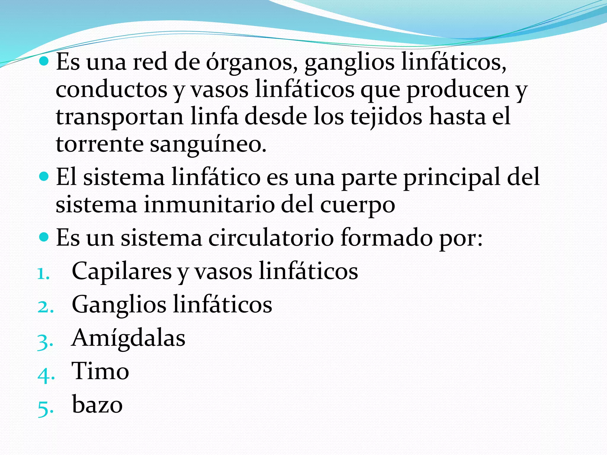 Sistema linfatico Escuela de enfermeria Femap | PPTX