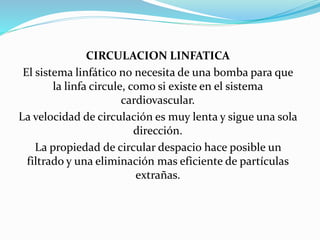 Sistema linfatico Escuela de enfermeria Femap | PPTX