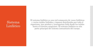 Sistema linfatico (unidad 1) | PDF