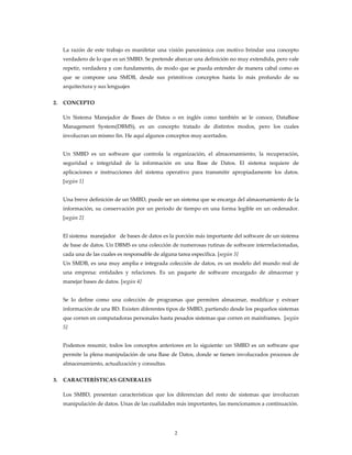 Sistema manejador de_base_de_datos | PDF