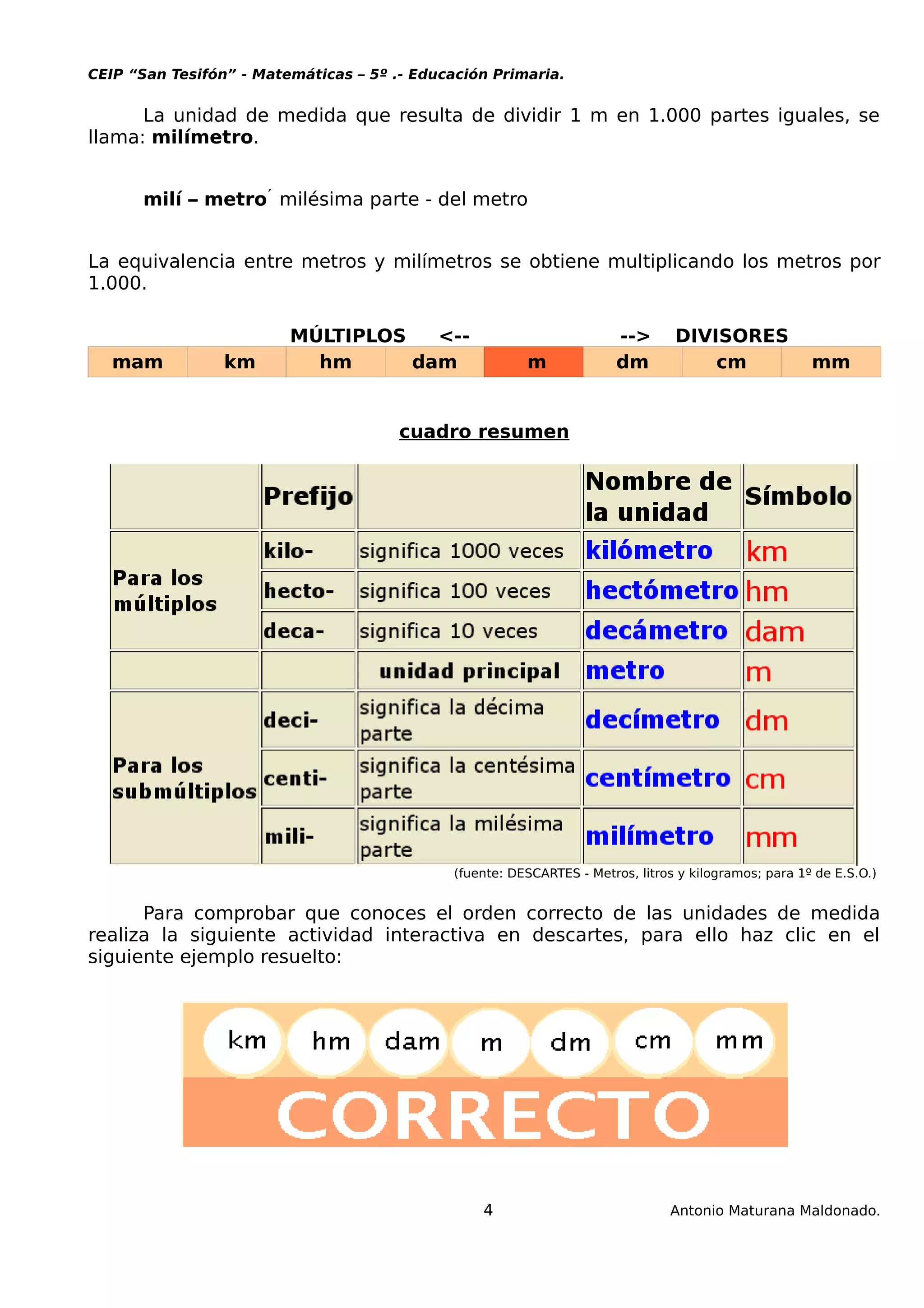 Sistema metrico5 | PDF