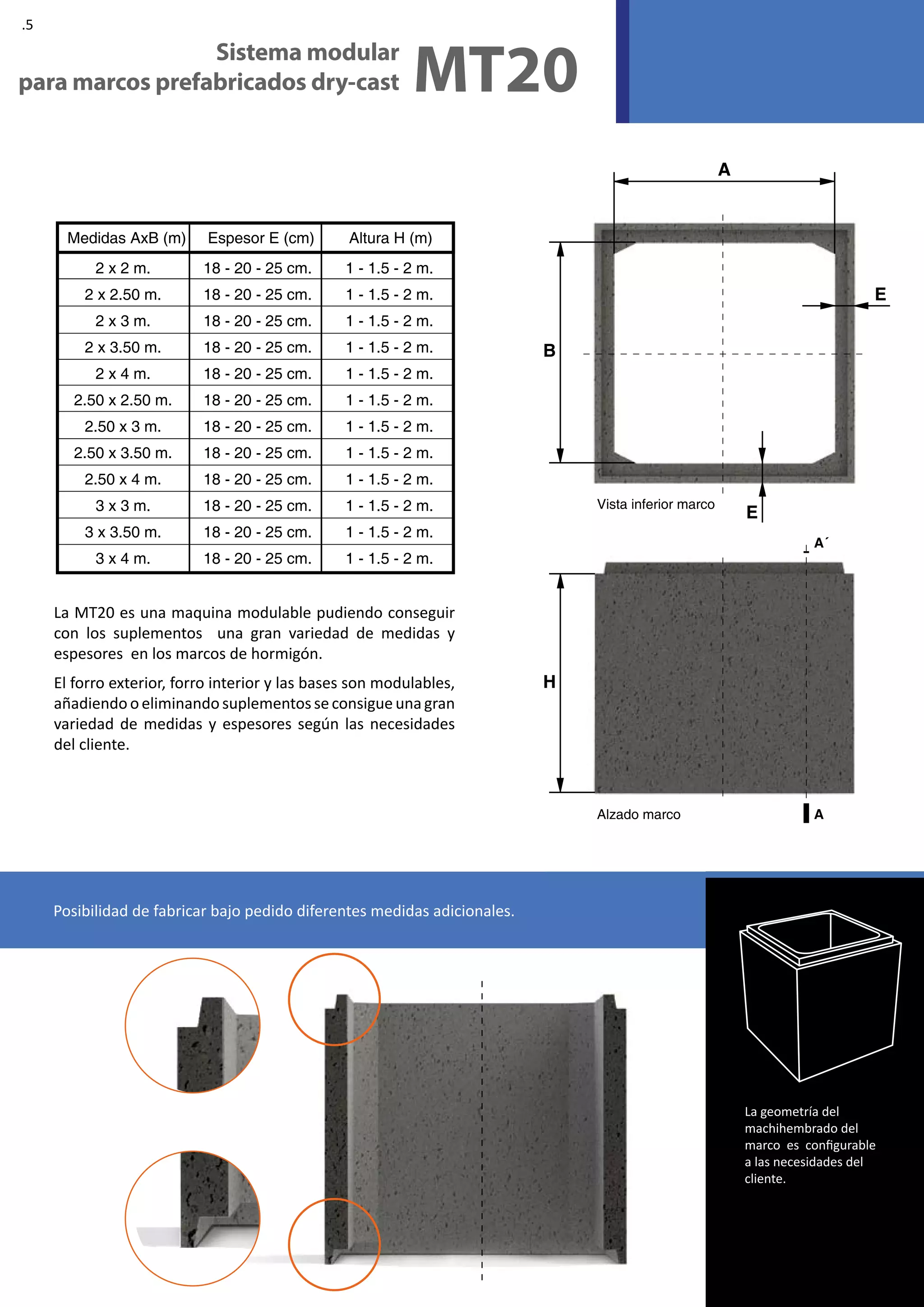 Sistema modular MT20 para marcos prefabricados dry-cast | PDF ...