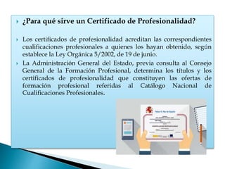Sistema nacional de cualificaciones profesionales | PPTX