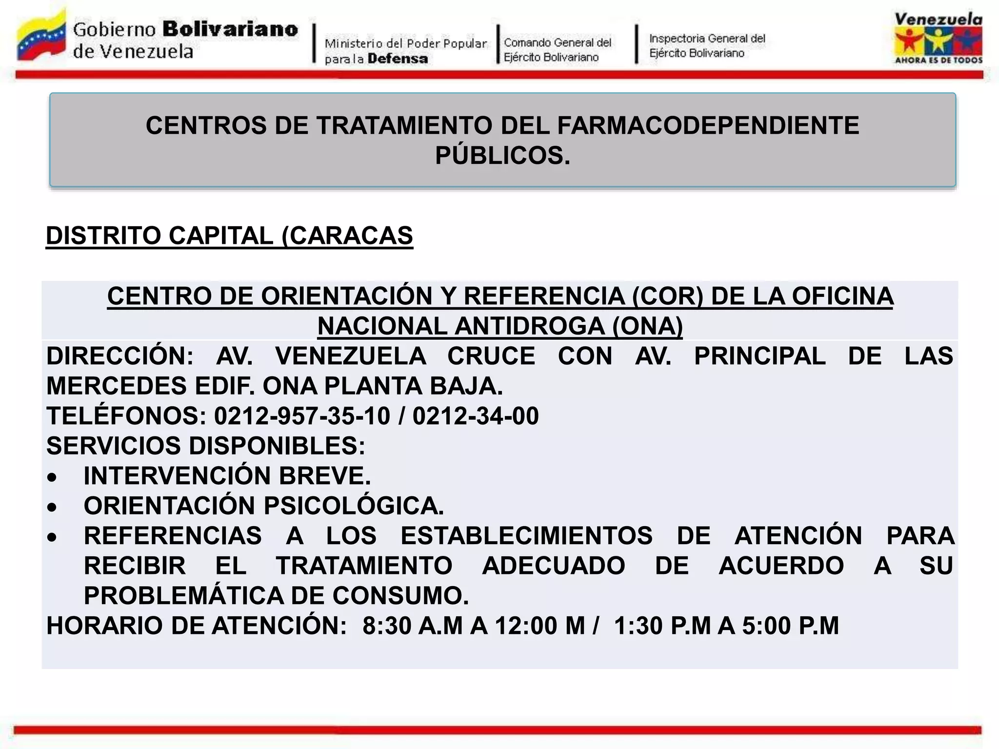 Sistema nacional de tratamiento | PPT