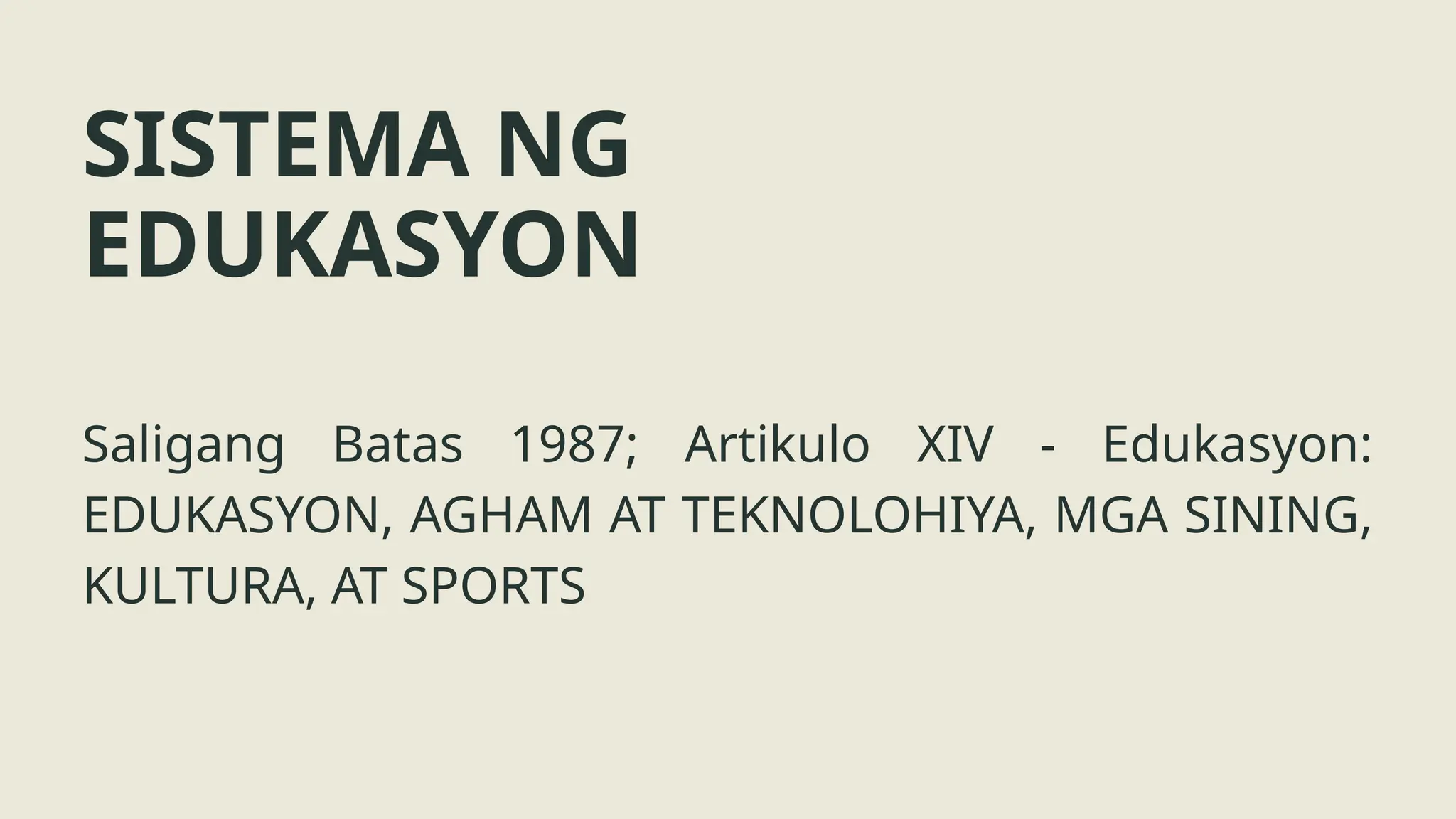 Sistema ng Edukasyon sa Pilipinas (DepEd) | PPTX