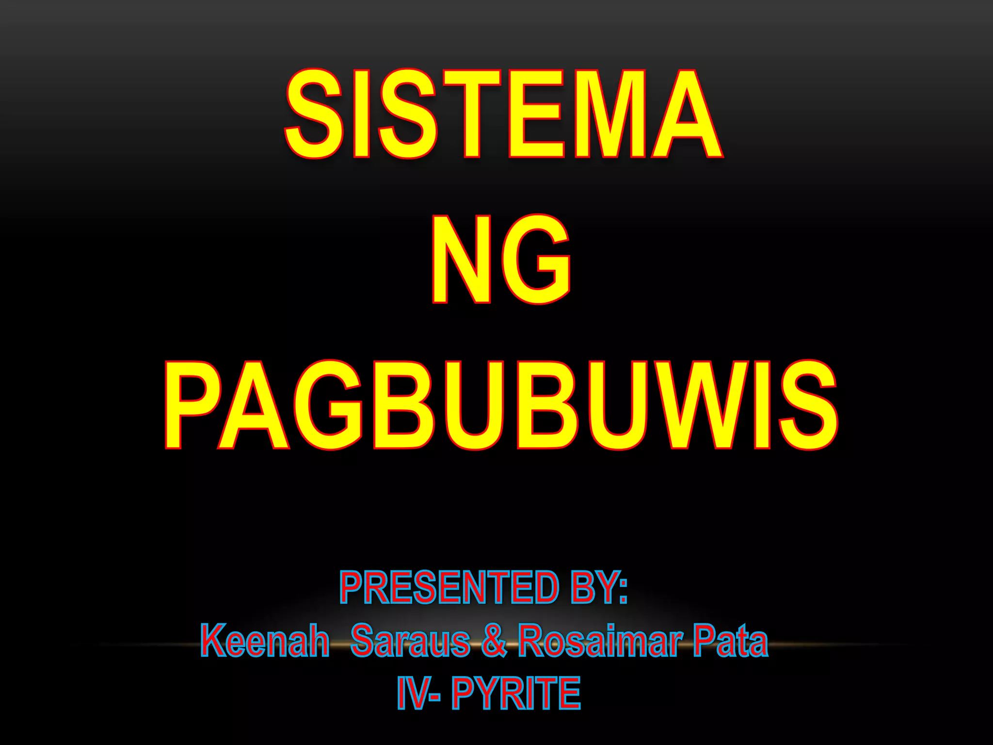 SISTEMA NG PAGBUBUWIS | PPTX