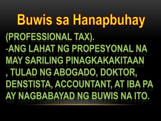 SISTEMA NG PAGBUBUWIS | PPTX