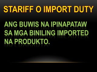 SISTEMA NG PAGBUBUWIS | PPTX