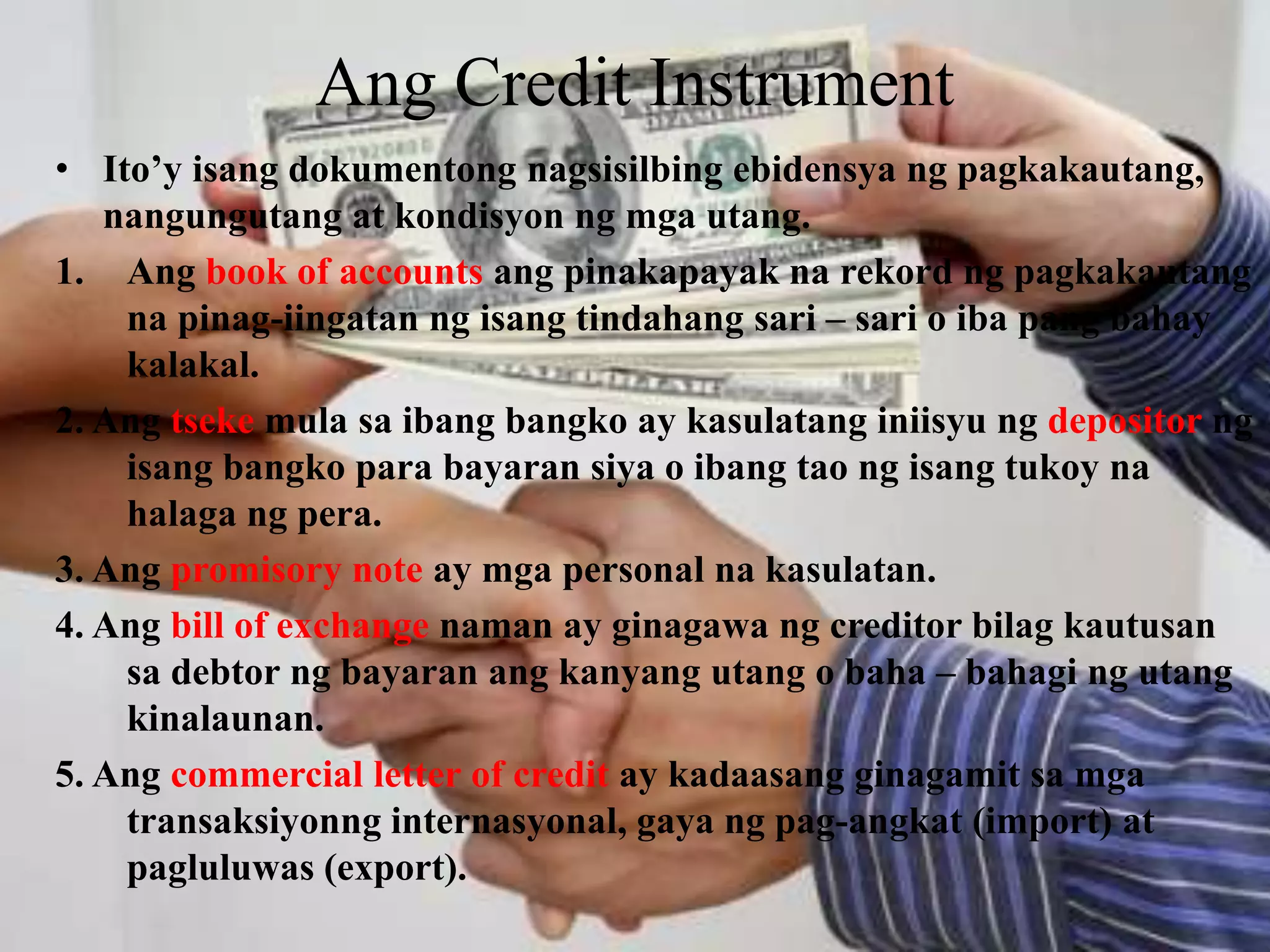 SISTEMA NG PANANALAPI | PPTX