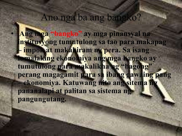 SISTEMA NG PANANALAPI | PPTX