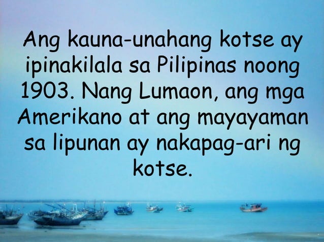 Sistema ng transportasyon at komunikasyon | PPSX