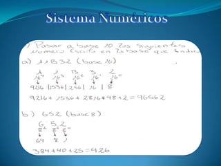 Sistema Numericos | PPTX