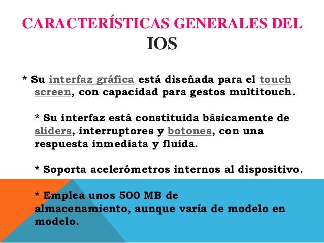 SISTEMA OPERATIVO IOS