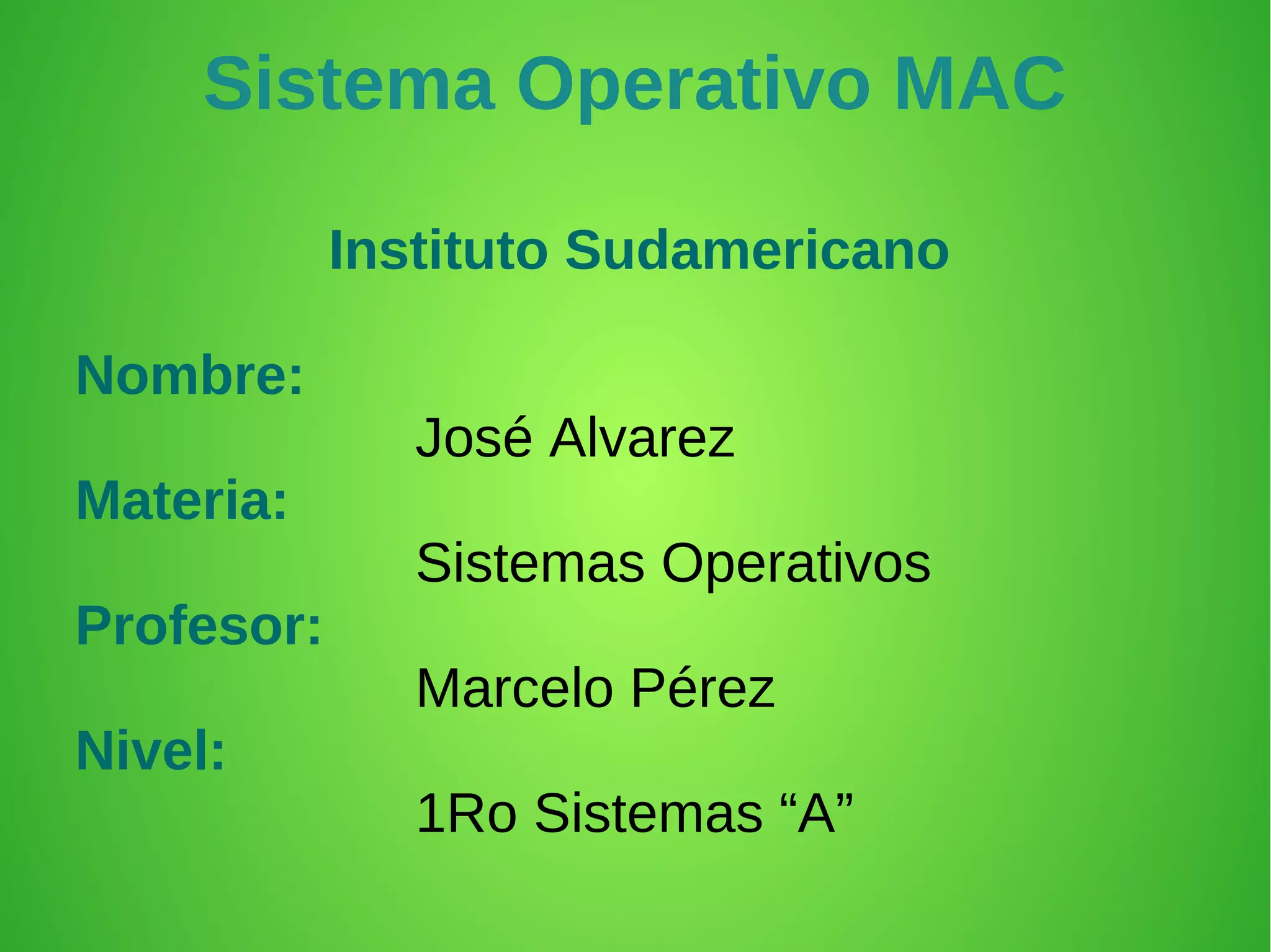 Sistema Operativo MAC | ODP