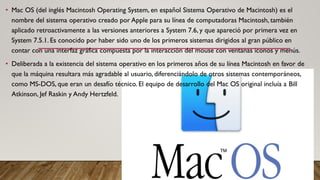 Sistema operativo mac os | PDF