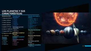 SISTEMA PLANETARIO SOLAR EL UNIVERSO PLANETAS | PPTX