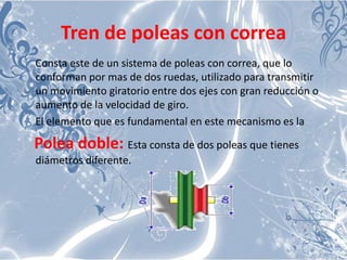 Sistema polea correa | PPTX