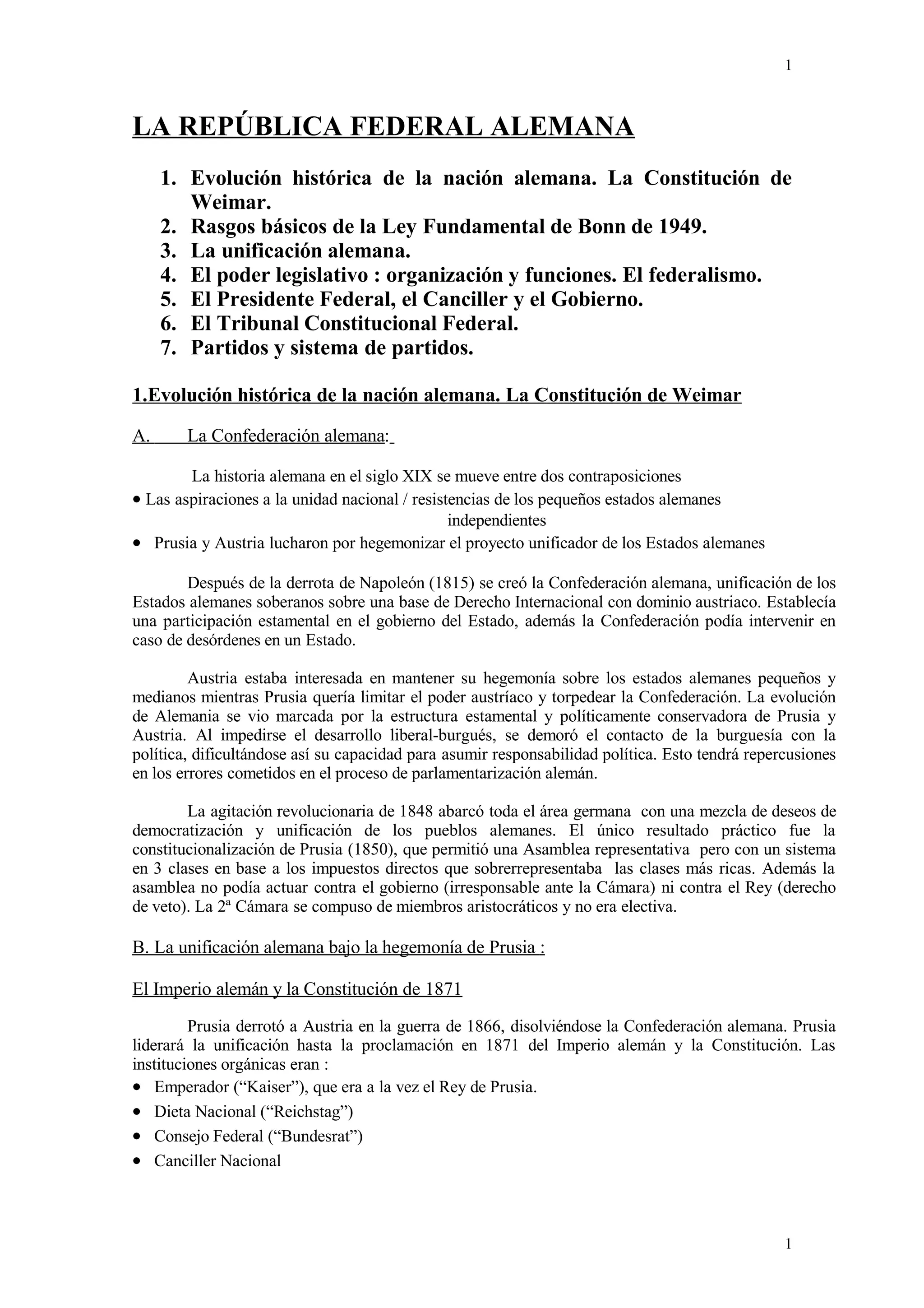Sistema político de alemania | DOC