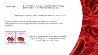 Sistema de compatibilidad del factor RH. | PPTX